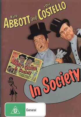 In Society (DVD) Steven Geray Bud Abbott Lou Costello Marion Hutton ...