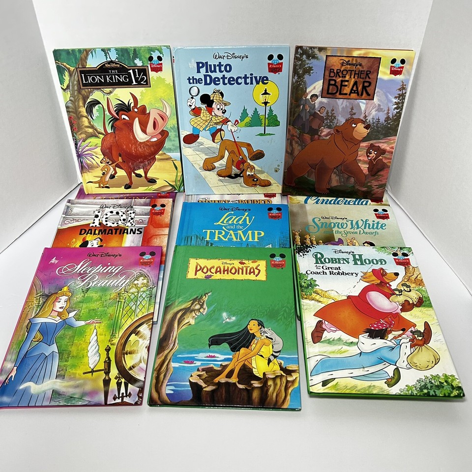 Lot Of 12 Disney Wonderful World Of Reading. Lion King. Pluto The Detective Etc. | eBay