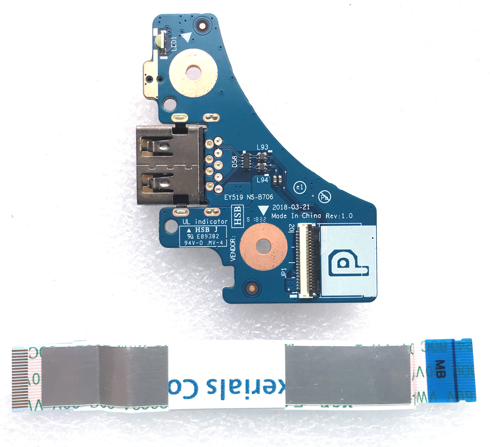 New USB I/O Board NS-B706 & Cable NBX0001M100 For Legion Y7000P 81HC ...