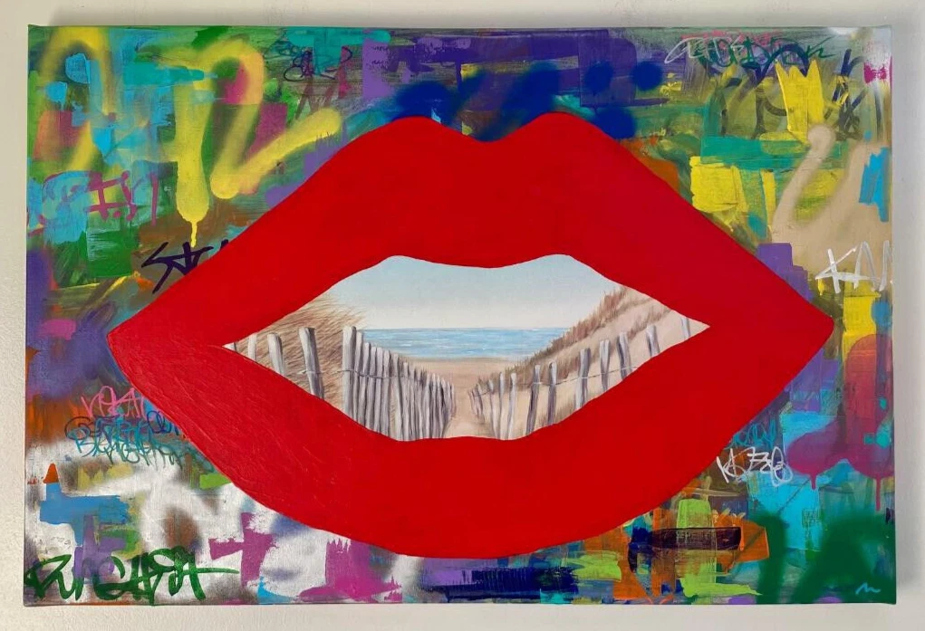 Abstract Paintings Of Lips