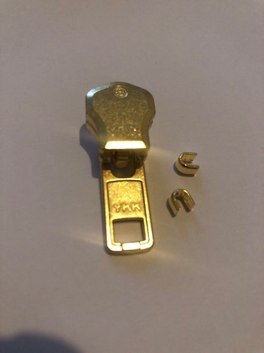 NO-8,GOLD/YELLOW BRASS YKK ZIP SLIDER/RUNNER/PULLER FOR METAL TEETH ZIP ...
