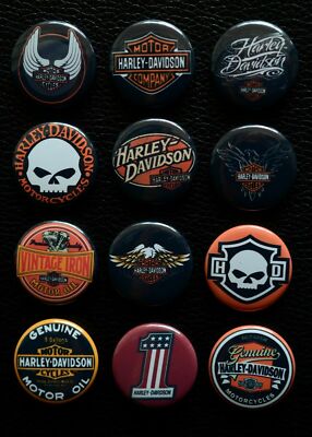Harley Davidson - 1 1/2" Magnet Set (Set of 12) | eBay