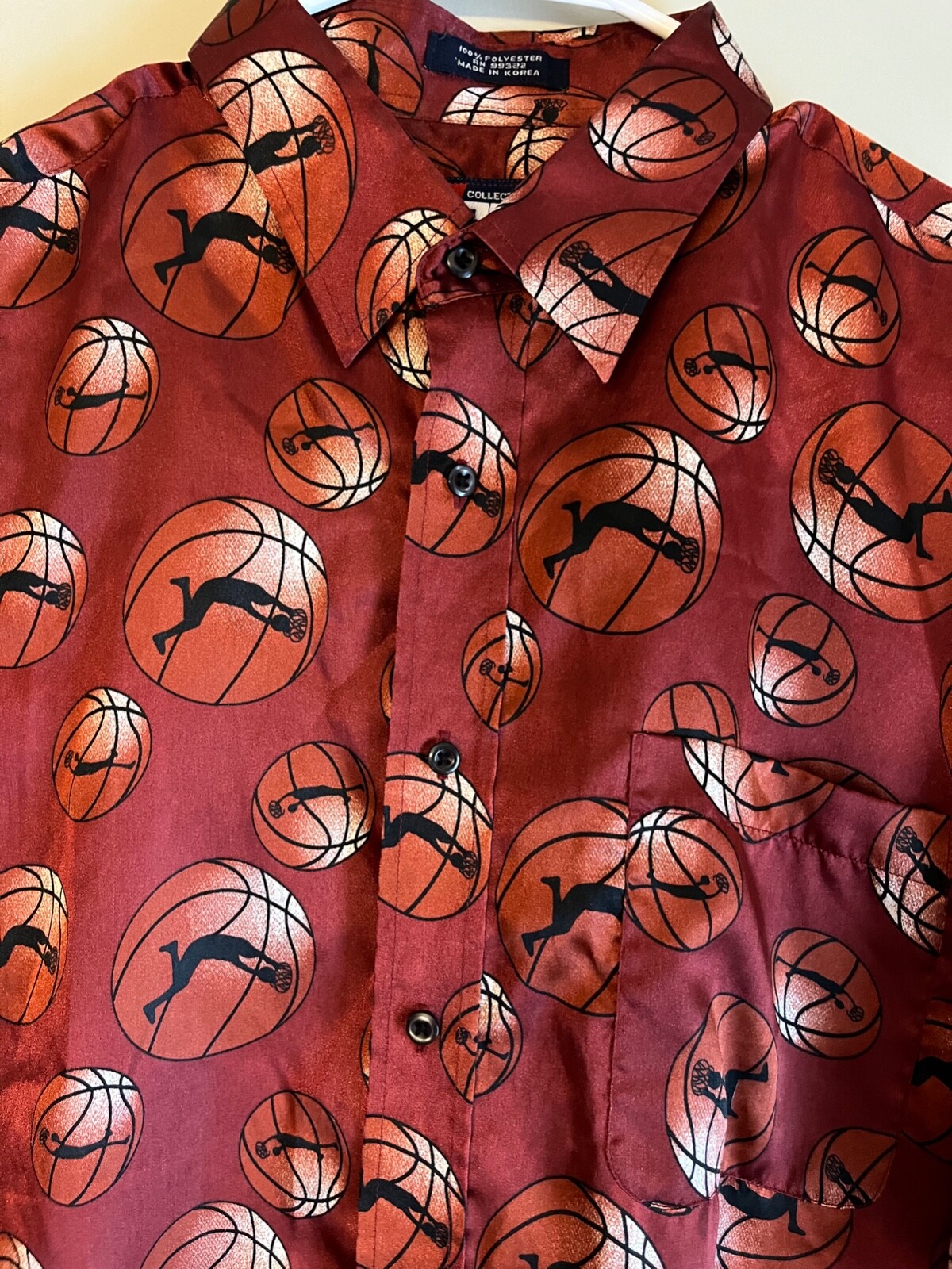 BIGND Collection mens Basketball Slam Dunk button fro… - Gem