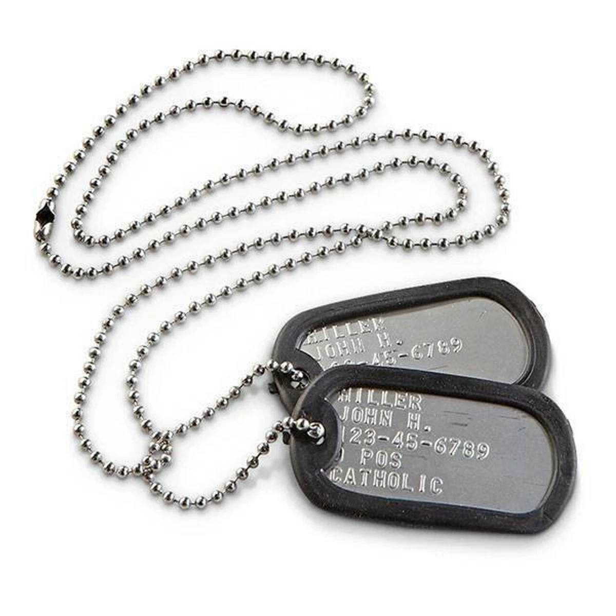 Military Dog Tags Format