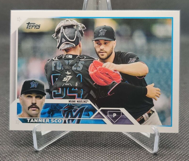 2023 Topps Series 1 #18 TANNER SCOTT Miami Marlins baseball card | eBay