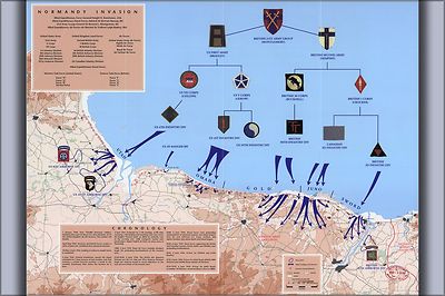 Poster, Many Sizes; Map Of D-Day Normandy, 6Th Of June 1944 | eBay