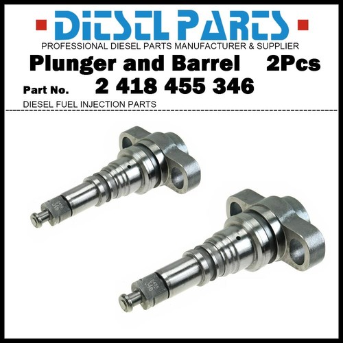 2x Pump Element Plunger and Barrel 2455-346 2418455346 for Renault ...
