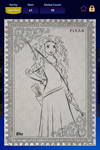 DISNEY COLLECT DIGITAL LEADING LADIES SILVER SPARKLE ROYAL MERIDA (LE ...