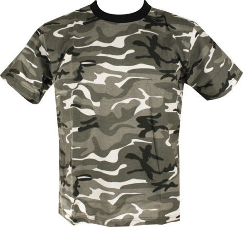 URBAN CAMOFLAGE CITY CAMO Mens Camouflage T-Shirt URBAN CAMO SMALL TO ...