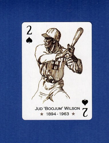 JUD "BOOJUM" WILSON, 1894-1963 ~ Negro Baseball Leagues playing card: 2 ...