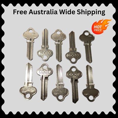 LW4/C4 Key blanks COOT Brand - x 10, x 20, x 50 or 100 bulk pack brass ...