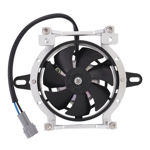 Motorcycle Radiator Electric Cooling Fan Silver Universal For ATV Dirt ...