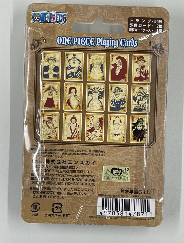 One Piece 2021 Official Playing Cards - Anime Manga Casino Blackjack ...