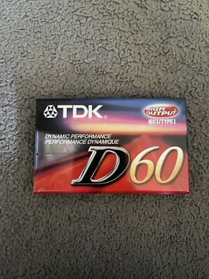 New TDK D60 High Output Blank Audio Cassette Tapes IECI/Type I | eBay