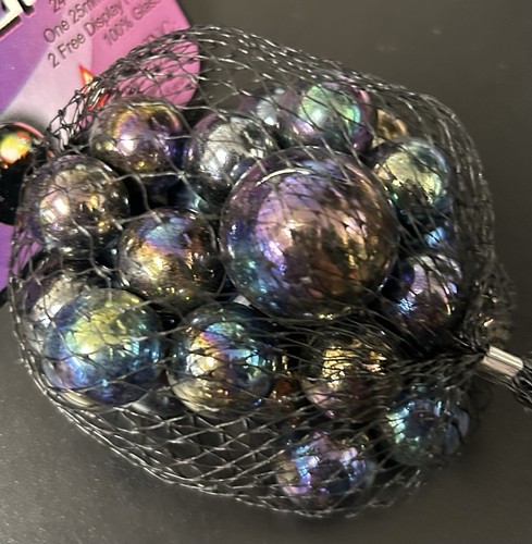 Meteor Mega Marbles Net Bag 24 Players 1 Shooter Retired Set (2004-2006 ...