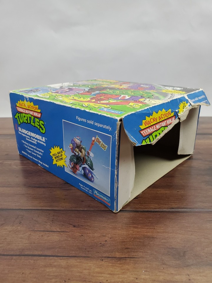 Vtg 1990 TMNT Wacky Action Vehicle Empty Box Lot Toilet Taxi ...