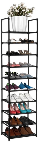 10 Tiers Shoe Rack 20-25 Pairs Sturdy Shoe Shelf 791309914029| eBay