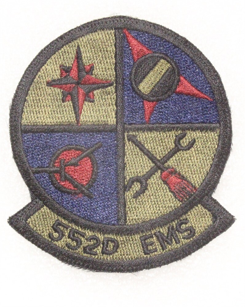 USAF Air Force Patch: 552nd Equipment Maintenance Squadron - subdued | eBay