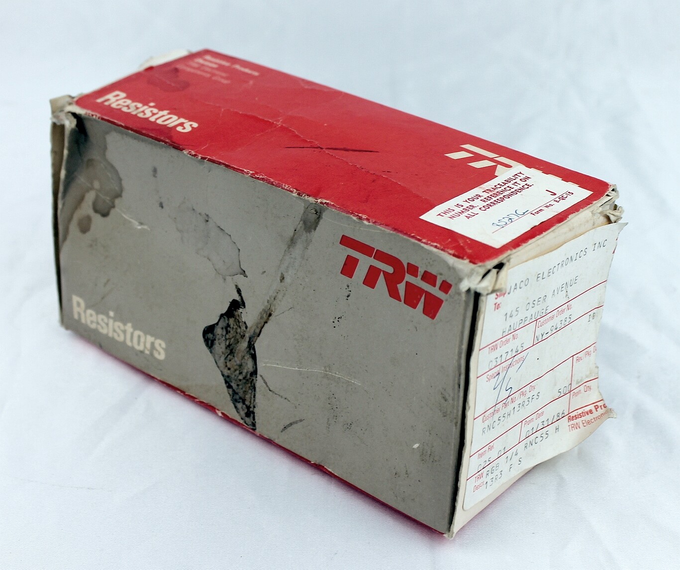 500 PCS ~ TRW 13 Ohm 1/4 Watt 1% RNC55 Precision Metal Film Resistors ...