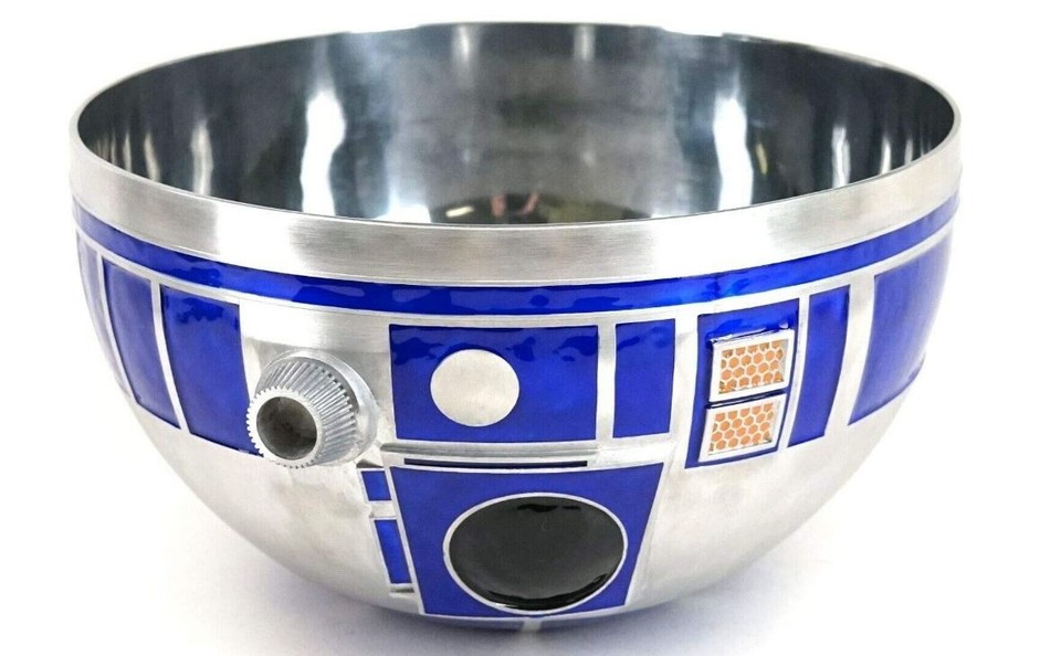 Disney Parks Star Wars Galaxy's Edge Droid R2D2 R2-D2 10" Metal Serving ...