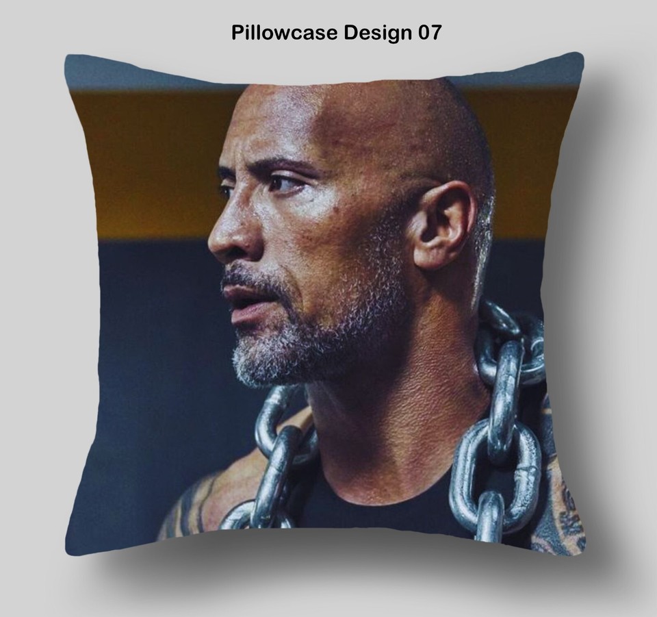 Dwayne Johnson Photo Collage Pillow Case Birthday Gift The Rock ...