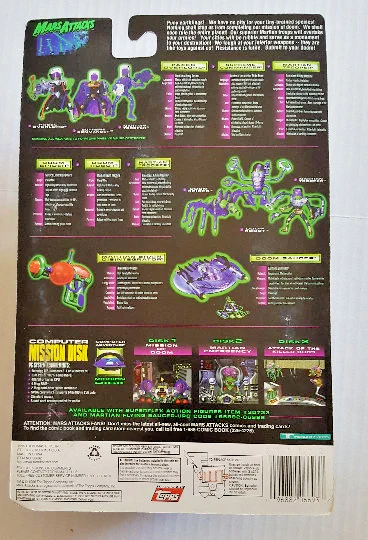 MARS ATTACKS 6" Martian Supreme Commander Trendmasters NOC NIB Movie ...