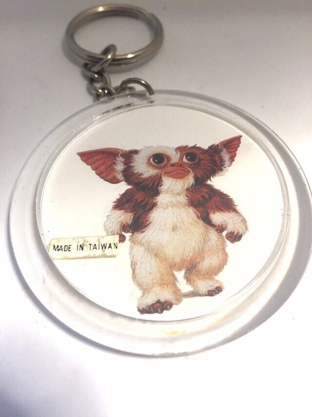 Vintage Gizmo Gremlins Mogwai Double Sided Keychain key ring as shown ...