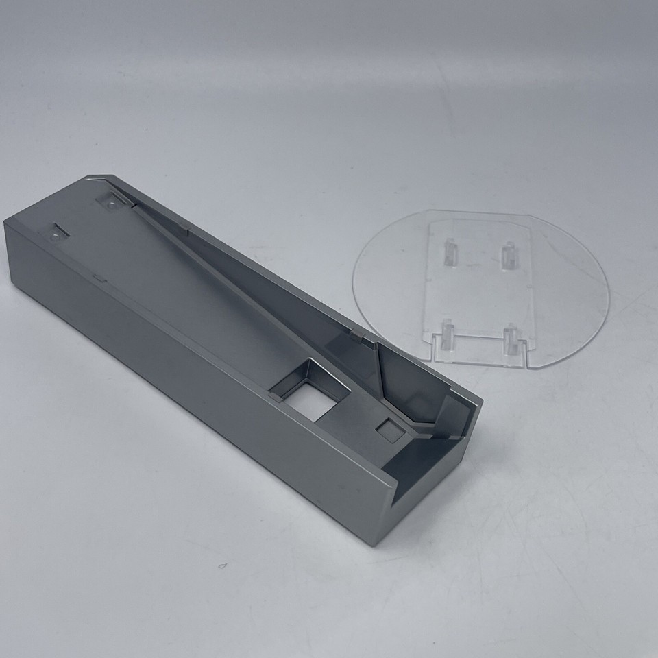 Genuine Nintendo Wii Vertical Stand Base Silver RVL-019 Clear Round ...