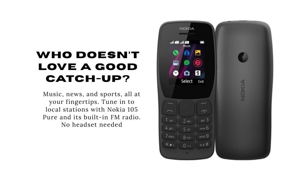 Nokia 105 2019 TA-1410 Black Unlocked 4MB 1.8" Flash Light Mobile Phone ...