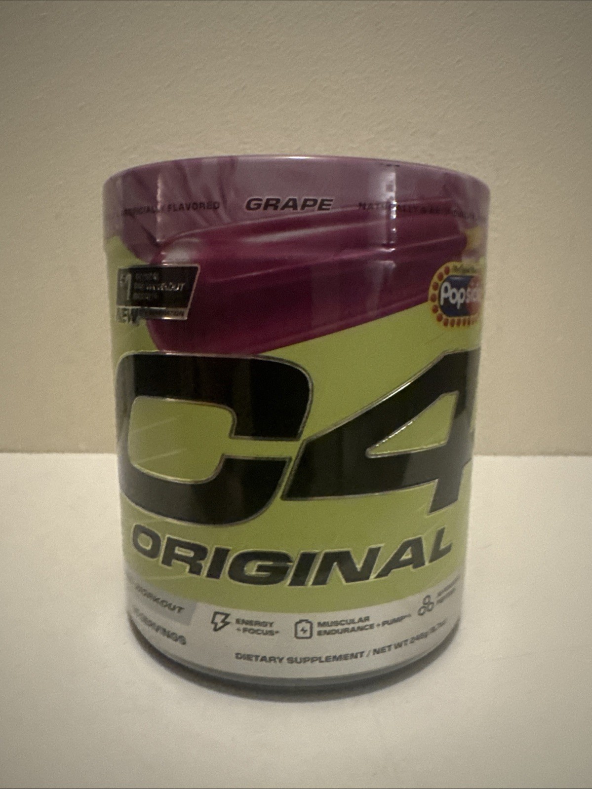 C4 Original Pre-Workout Grape Popsicle 30 Servings 8.7 oz 246 g Exp 8/ ...