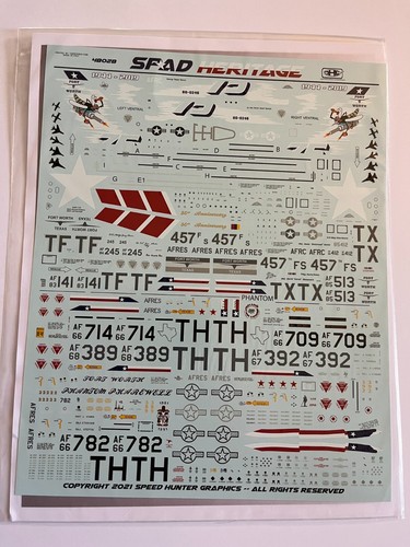 1/48 Speed Hunter Graphics F-4D/E & F-16C Spad Heritage After Market ...