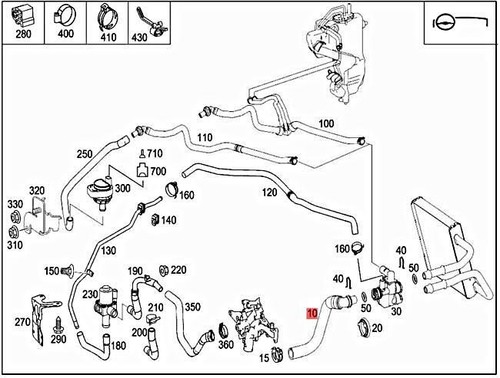 Genuine MERCEDES C219 S211 W211 CLS C219 E-CLASS W211 Hose 2118328494 ...