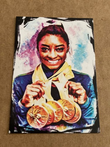 ⭐ (1/1) SIMONE BILES - olympics gymnast ⭐ ACEO Fine Art Card SP RARE ...