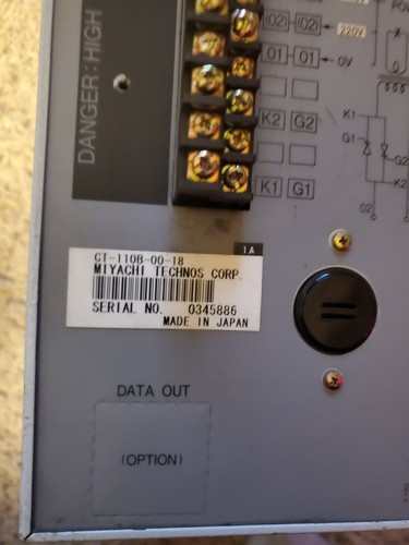 MIYACHI WELD CONTROLLER WELTOUCH CT-110B | eBay