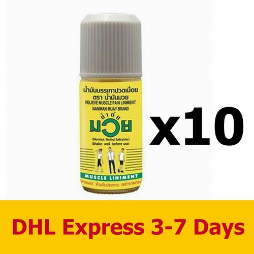 10x60ml Muay Thai Boxing Liniment Namman Muay Thai Oil Kickboxing Sport ...