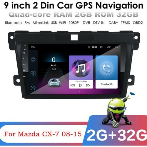 RAM 2GB ROM 32GB 9" Quad-Core 2Din Car GPS Nav Wifi 3G 4G BT OBD For 08 ...