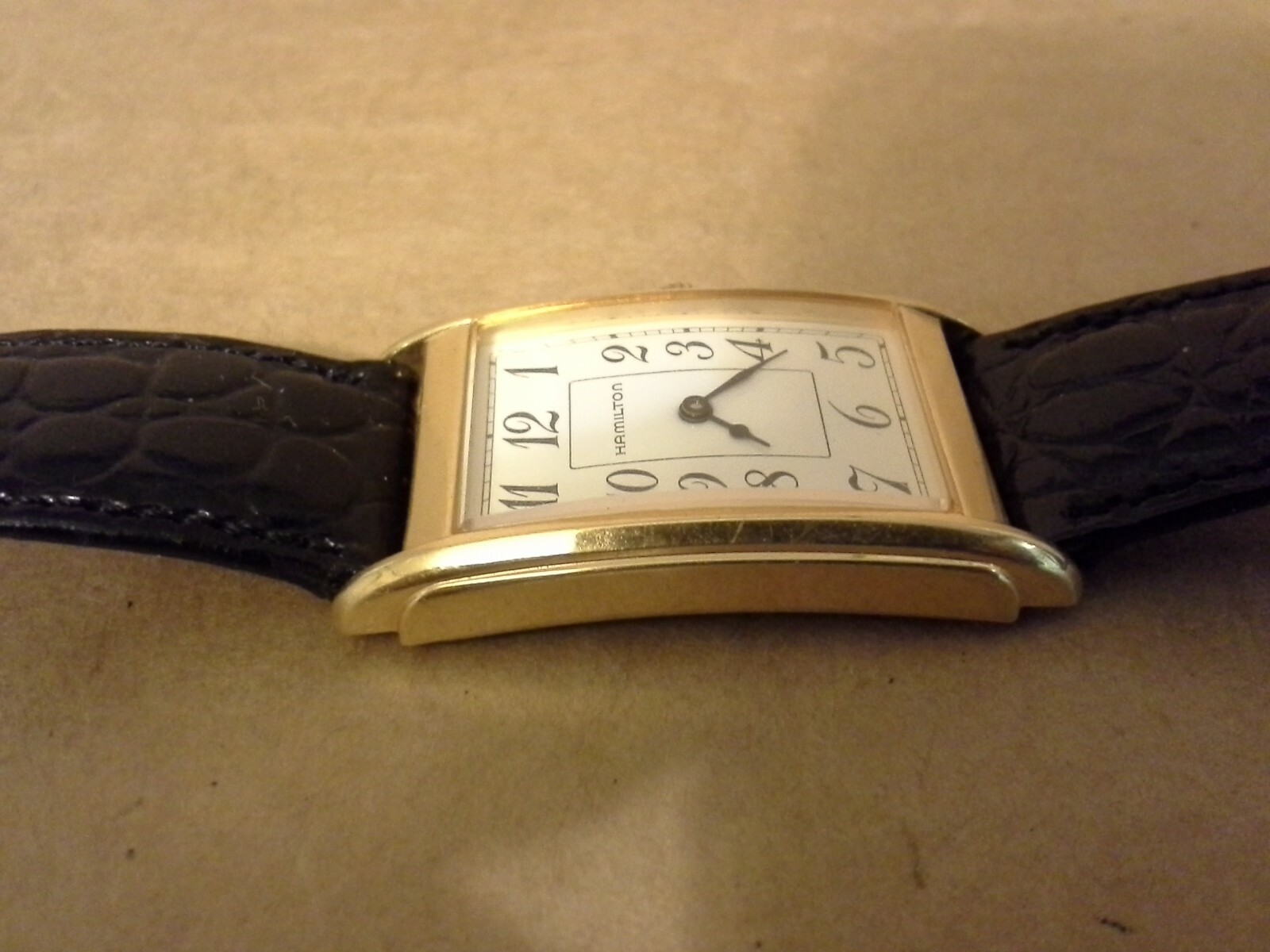 Hamilton 6160 Registered Edition 7 Jewels Quartz Movt Watch.Working ...