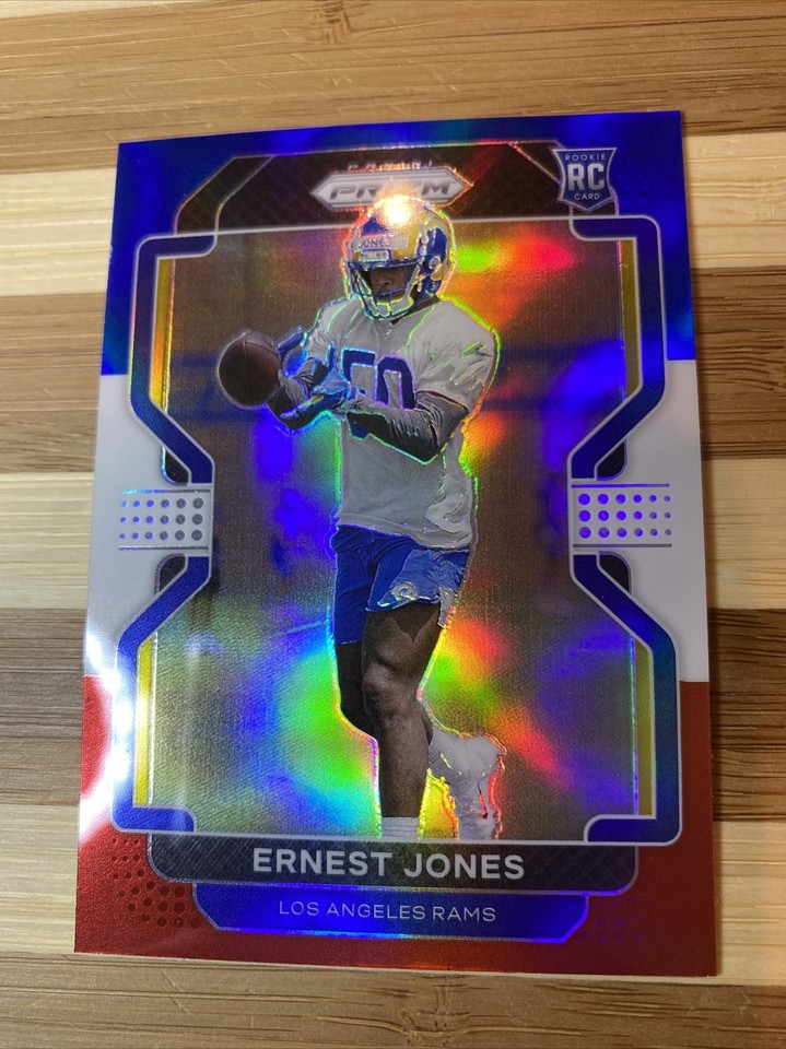 2021 NFL Prizm Ernest Jones Red White Blue Rookie #421 Los Angeles Rams ...