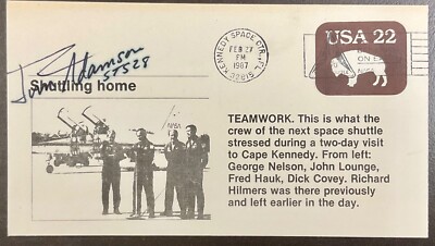 Jim Adamson, NASA Astronaut STS-28 Autographed Cover | eBay