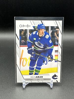 2023-24 O-Pee-Chee OPC #387 Nils Aman, Vancouver Canucks HOCKEY NHL ...