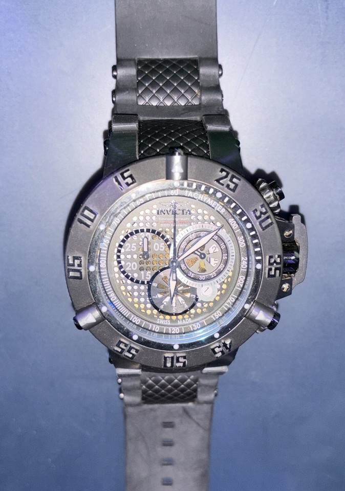 Invicta Subaqua Noma III 6043 Titanium Swiss Chronograph Watch! HEAVY ...