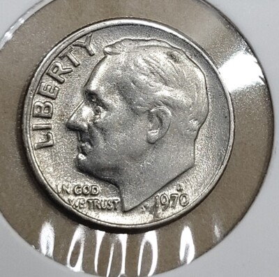 1970-D Roosevelt Dime Strike Error-Ddr, Die Break Reverse. | eBay