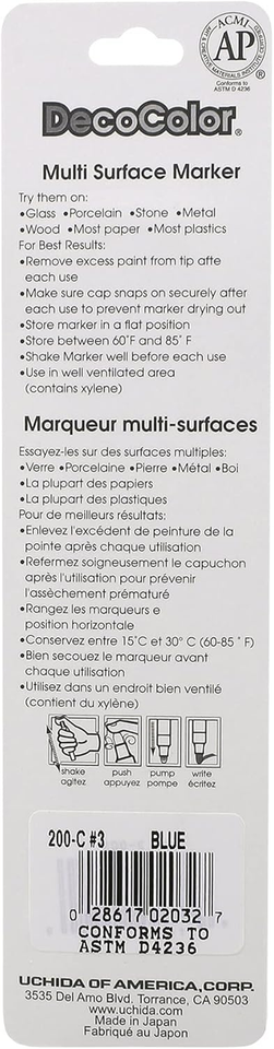 UCHIDA 200-C-3 Marvy Deco Color Fine Point Paint Marker, Blue, 1 Count (Pack of | eBay