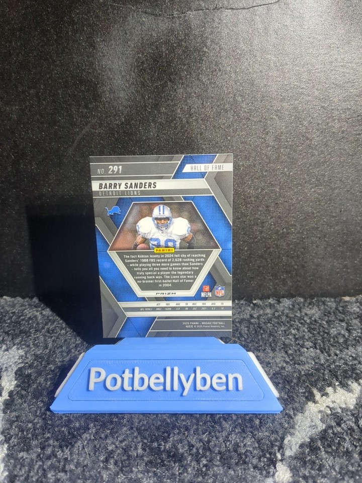 2025 Panini Mosaic Barry Sanders Purple Scope HOF Detroit Lions | eBay