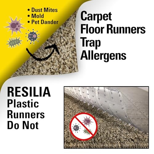 RESILIA Premium Heavy Duty Floor Runner/Protector for Carpet Floors ...