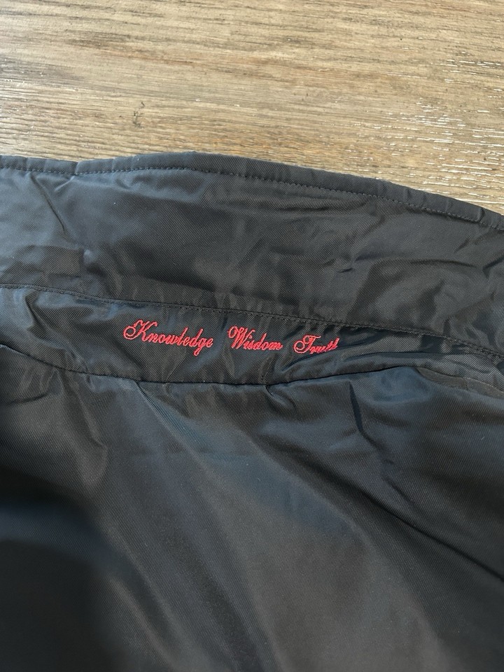 Robert Graham Lightly Padded Car Coat Black RGF24R39 Men's Size Medium ...