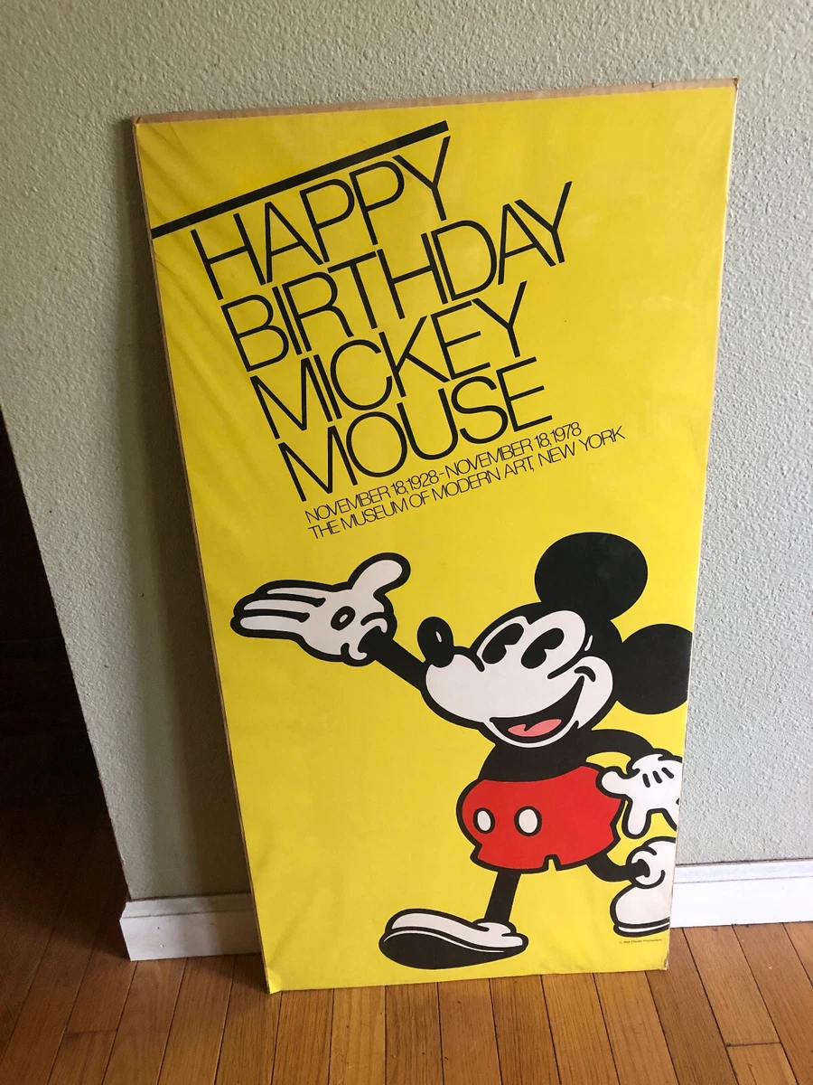Mickey Mouse Birthday Poster