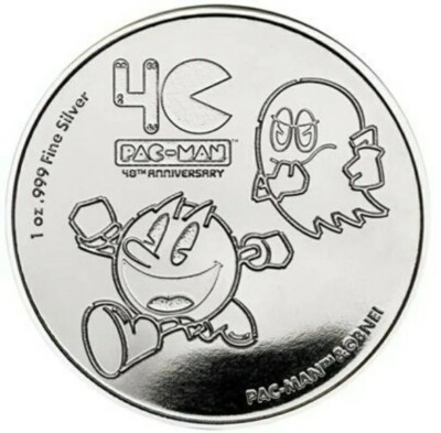 2020 $2 Niue 40TH ANNIVERSARY OF PAC MAN 1 Oz Silver Proof Coin. | eBay