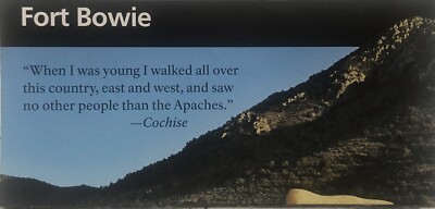 Fort Bowie National Historic Site-Arizona-NP Brochure Map NPS Guide ...