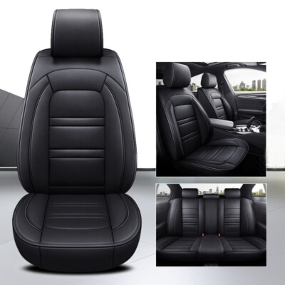 For Lexus Car Seat Cover Leather 5-Seats Front&Rear Full Set Protector ...